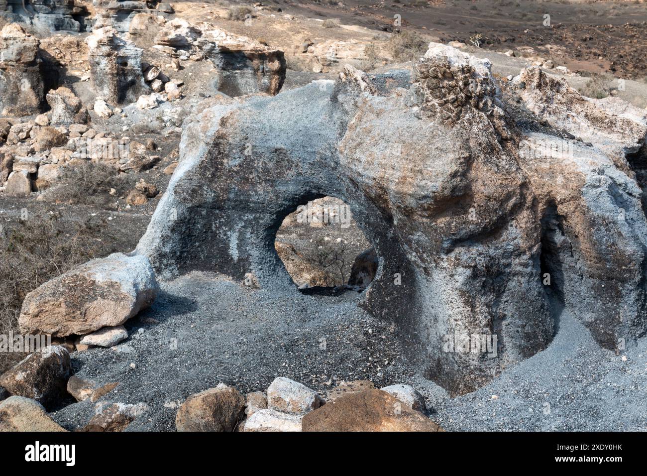 Natural park with various rock formations created by erosion. Called ...