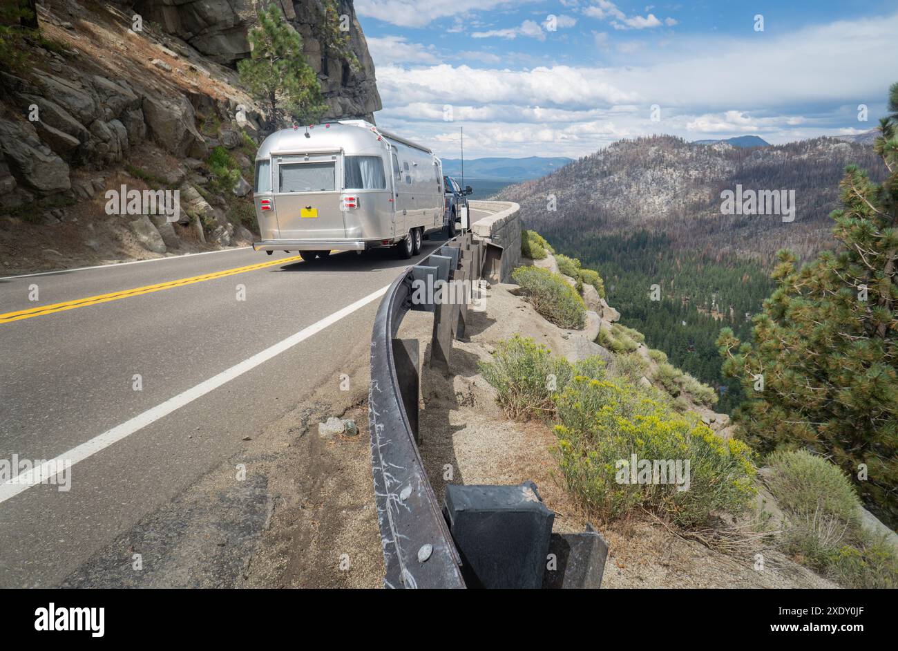 Recreational vehicle on the road hi-res stock photography and images ...