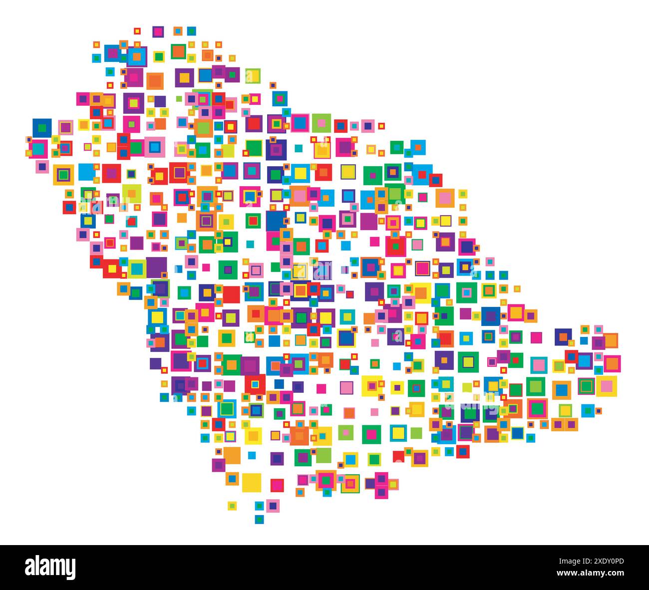 Abstract map of Saudi Arabia Abstract map showing the country with a ...