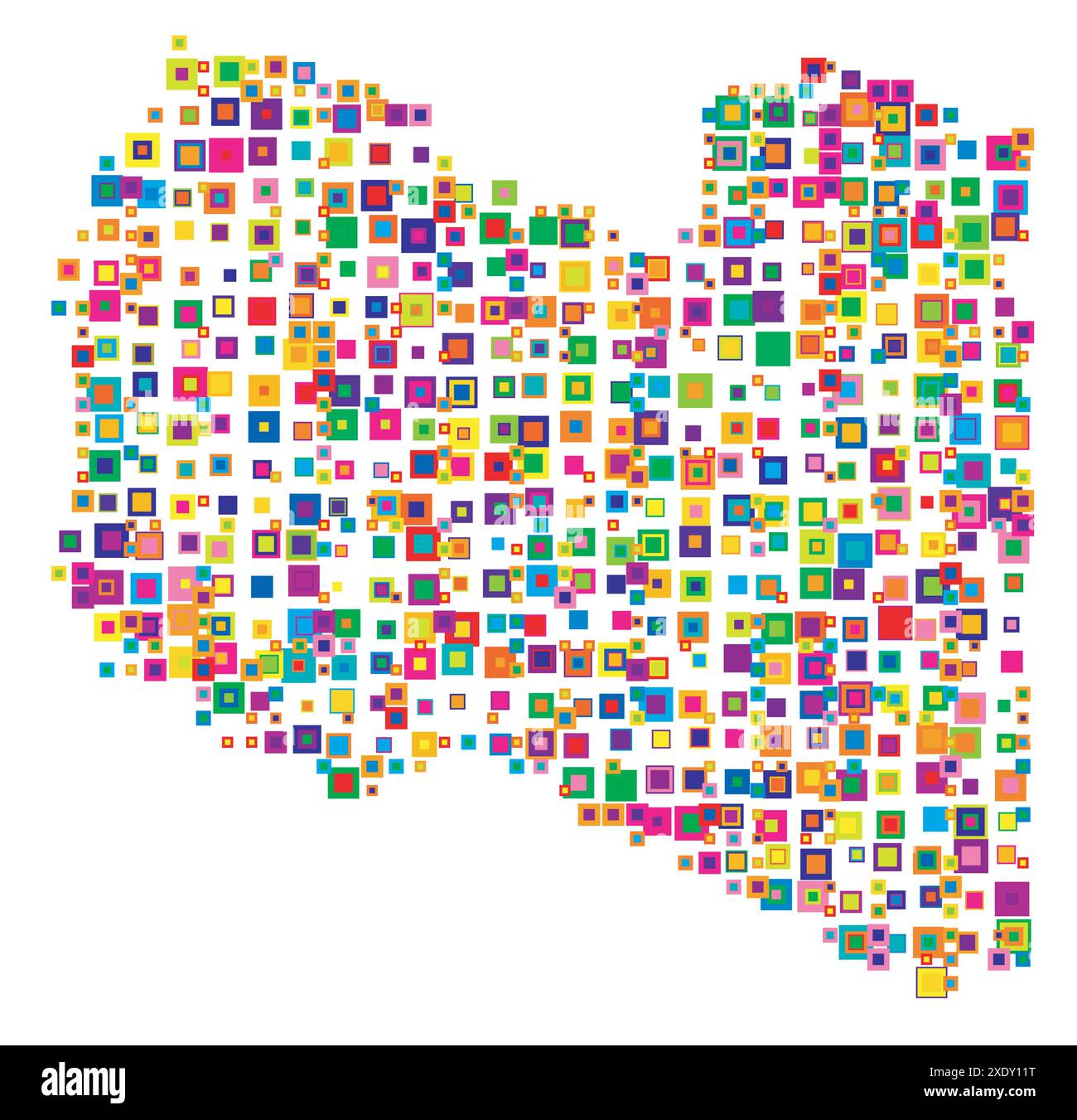 Abstract Map Of Libya Abstract Map Showing The Country With A Pattern Of Overlapping Colorful