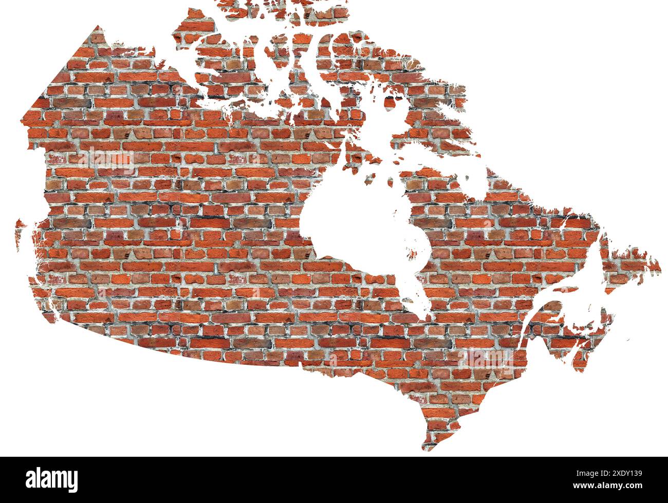 Canada map silhouette hi-res stock photography and images - Alamy