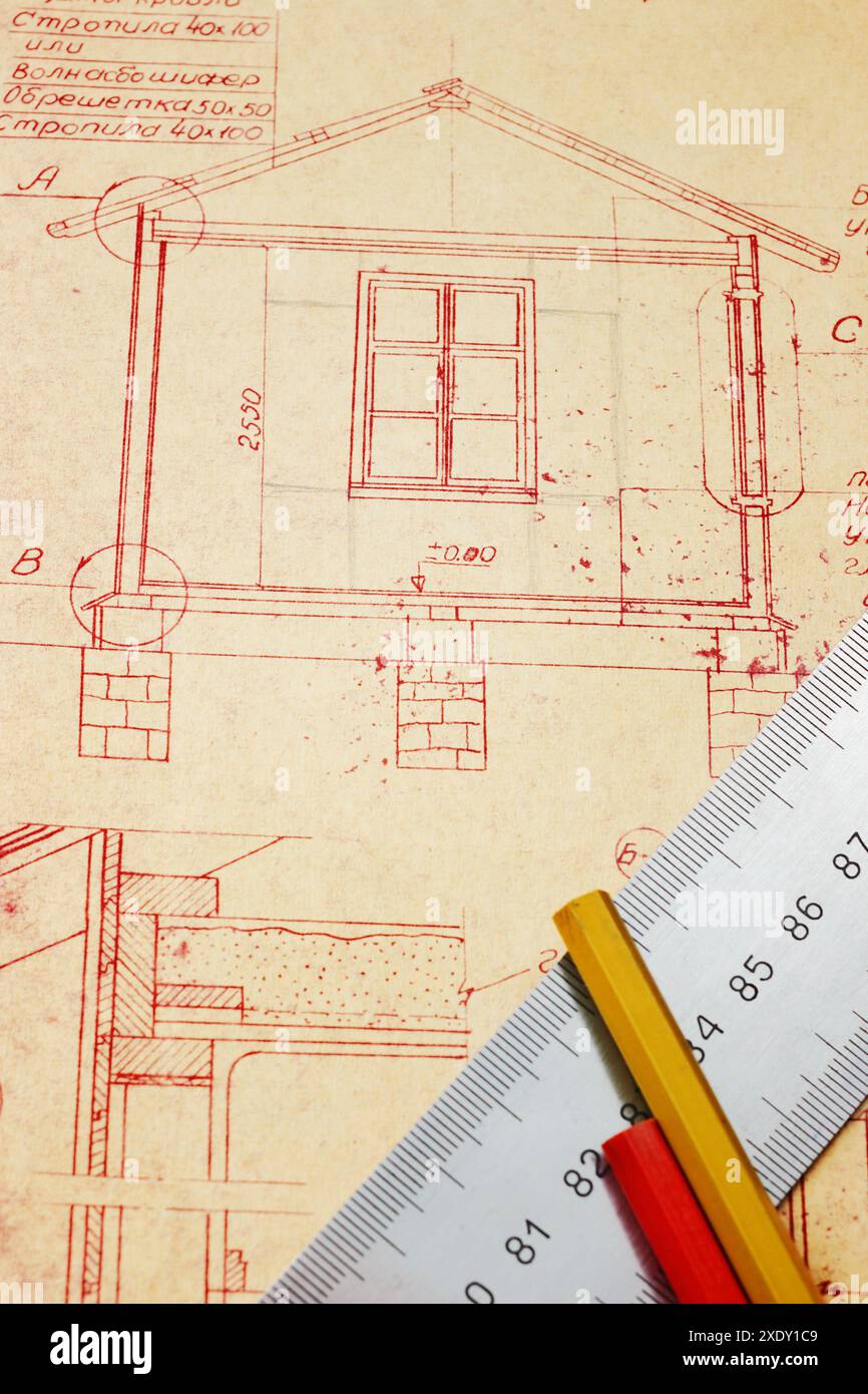 Building country house Stock Photo - Alamy