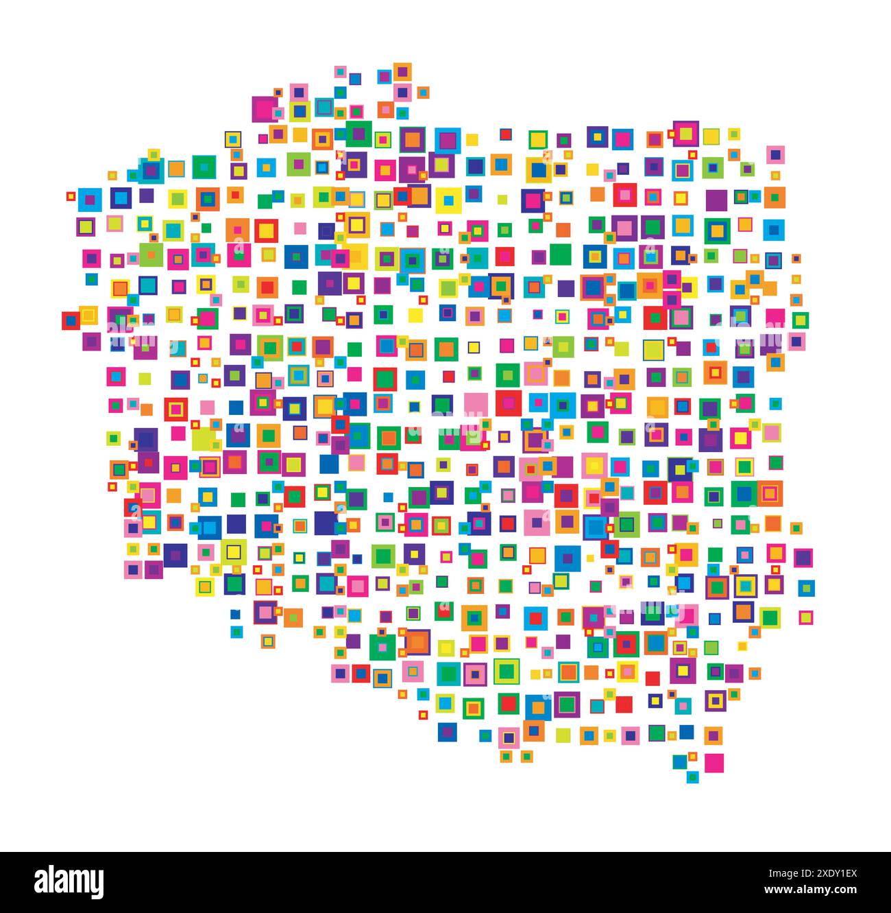 Abstract map of Poland Abstract map showing the country with a pattern ...