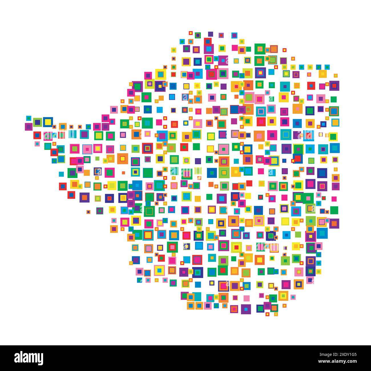 Zimbabwe map vector illustration Stock Vector Images - Alamy