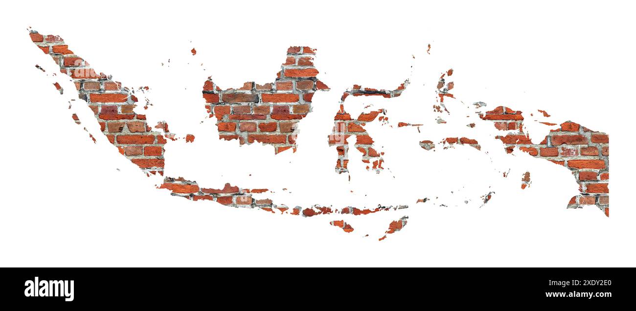Map of indonesia Cut Out Stock Images & Pictures - Alamy