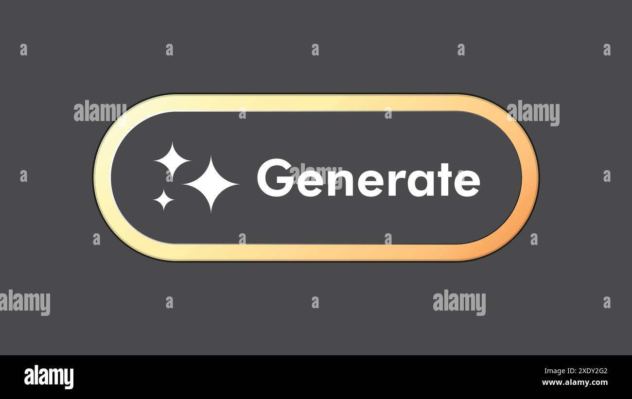 Generate AI button user interface. Artificial intelligence UI UX design ... Generate AI button user interface. Artificial intelligence UI UX design ...