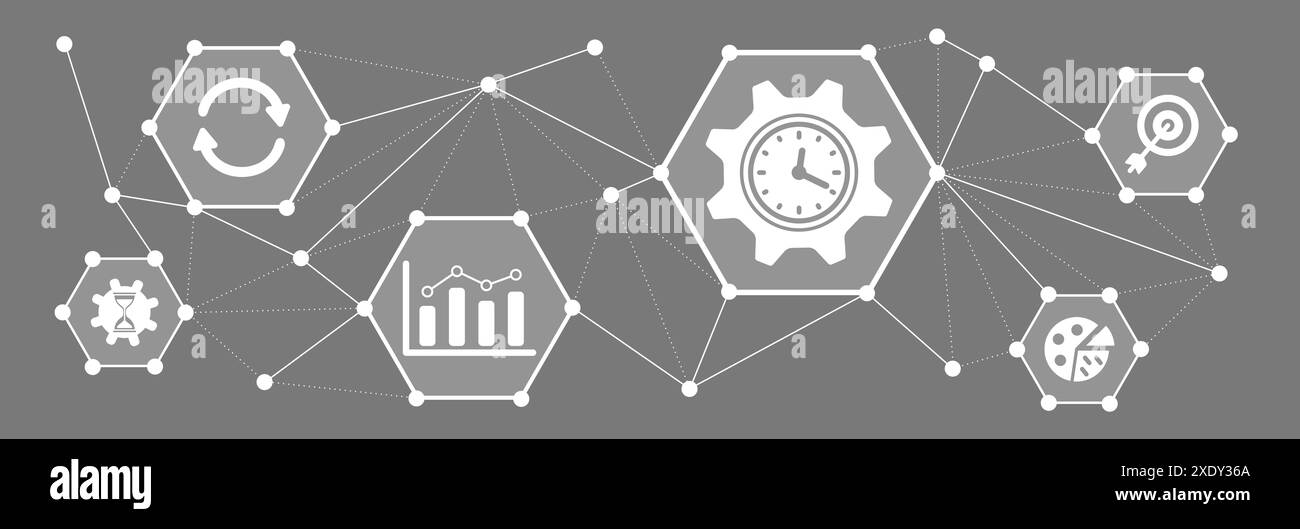 Connected progress Black and White Stock Photos & Images - Alamy