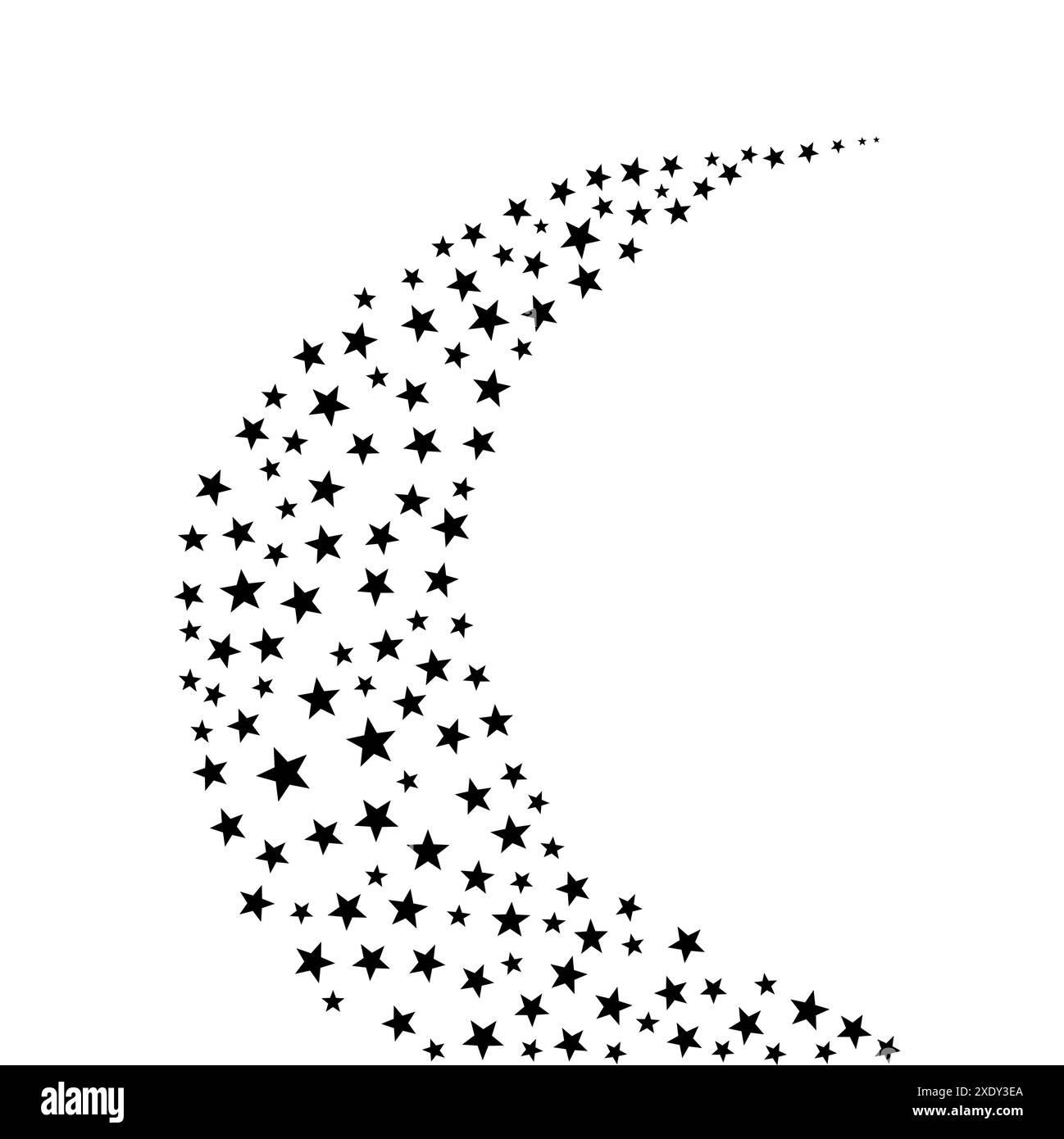 Shooting Star Vector Illustration Isolated Background Stock Vector