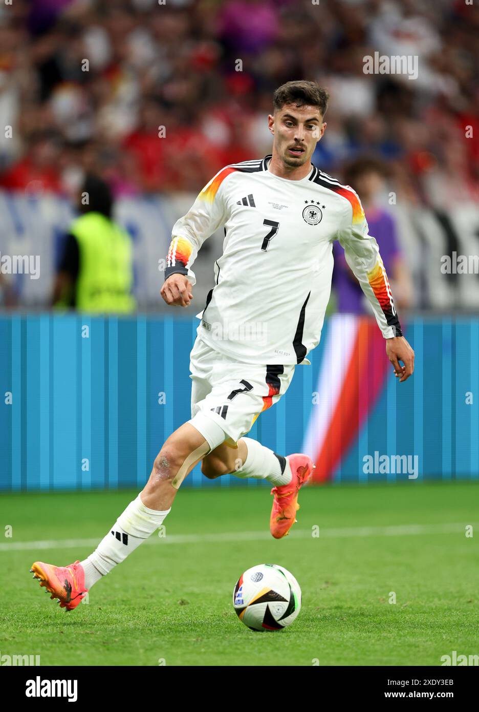 FRANKFURT AM MAIN, GERMANY - JUNE 23: Kai Havertz of Germany runs with ...