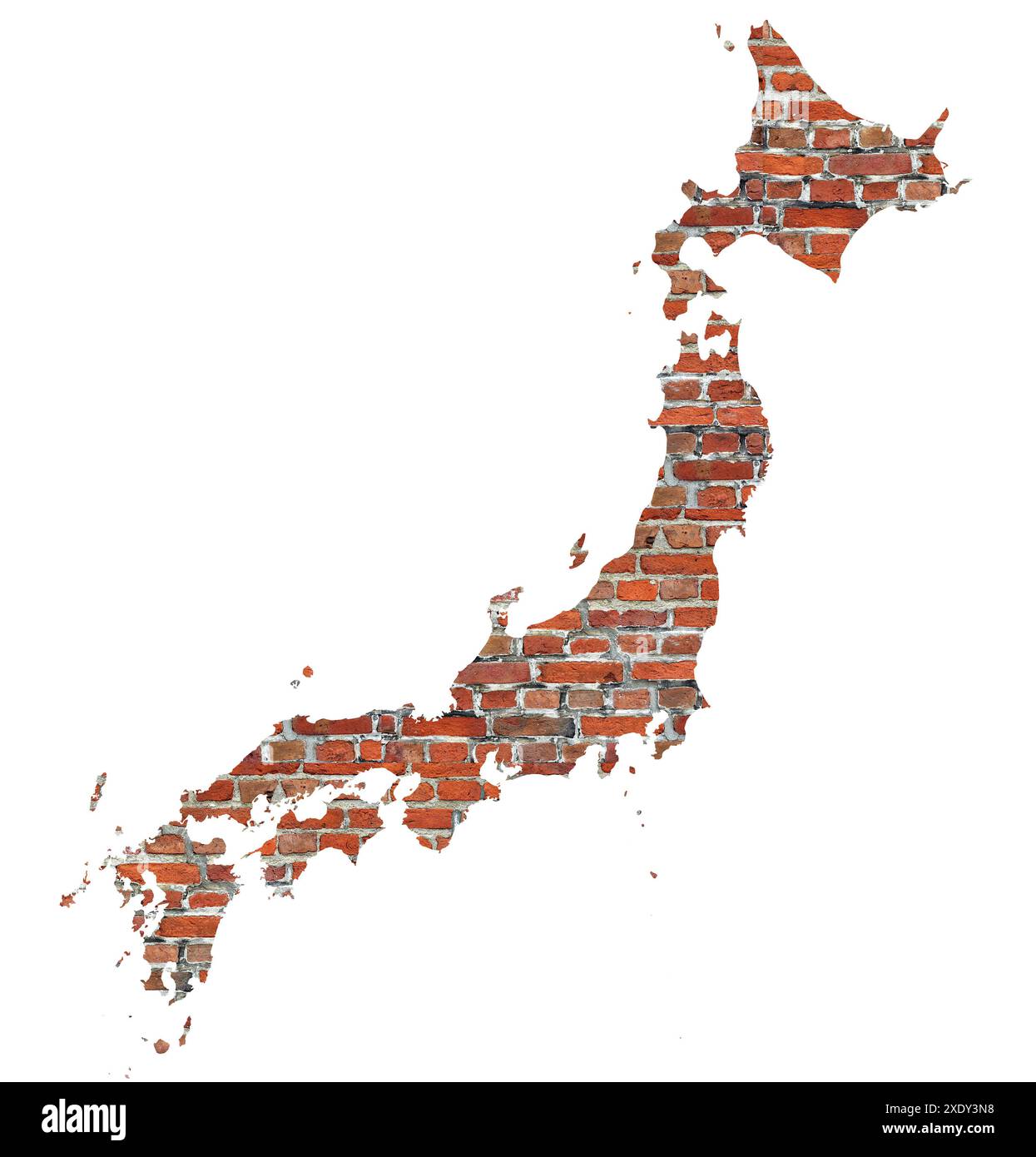 Japan wall map Cut Out Stock Images & Pictures - Alamy