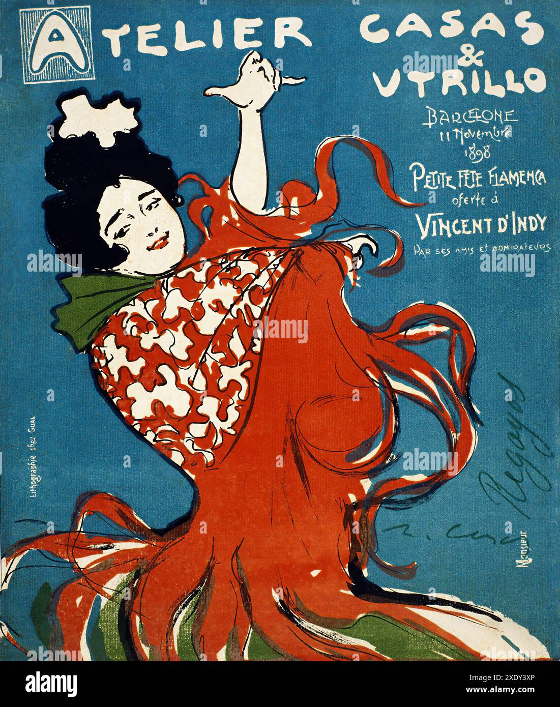 CASAS CARBÓ Ramón - Atelier Casas & Utrillo Barcelone 1898 - Vintage ...