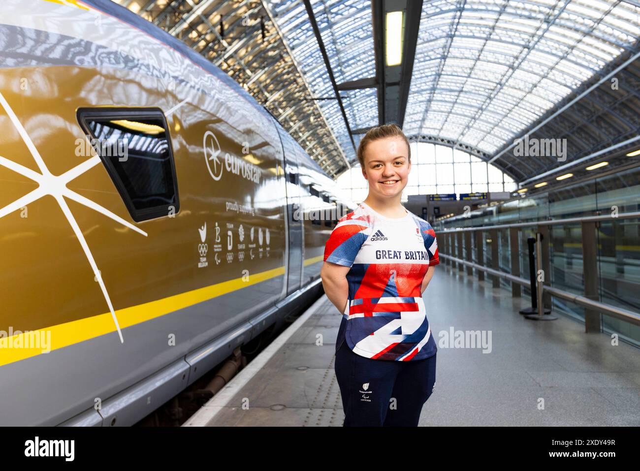 EDITORIAL USE ONLY Paralympic gold medallist, Maisie Summers-Newton ...
