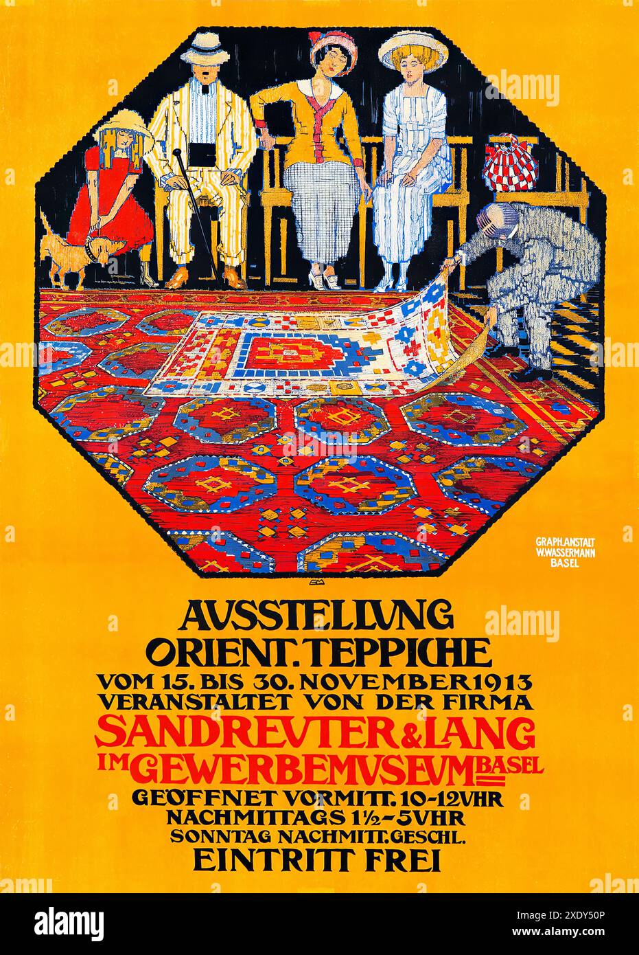 MANGOLD Burkhard - Sandreuter & Lang 1913 Vintage Swiss advertising ...