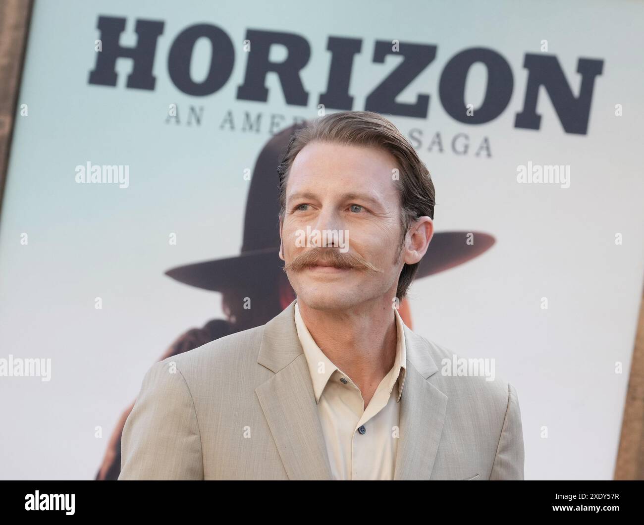 Los Angeles, USA. 24th June, 2024. James Landry Hébert arrives at the HORIZON: AN AMERICAN SAGA ...