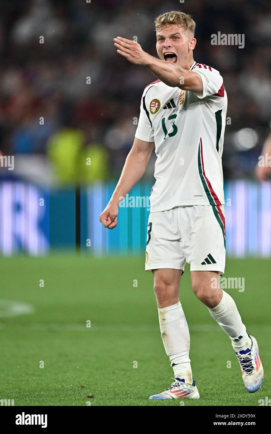 STUTTGART, GERMANY - JUNE 23: Andras Schafer of Hungary during the UEFA ...