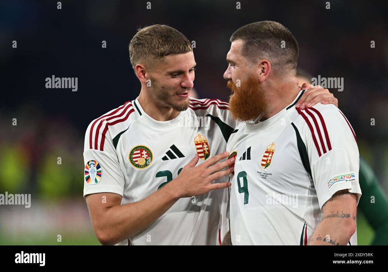 STUTTGART, GERMANY - JUNE 23: Péter Szappanos, Martin Adam of Hungary ...