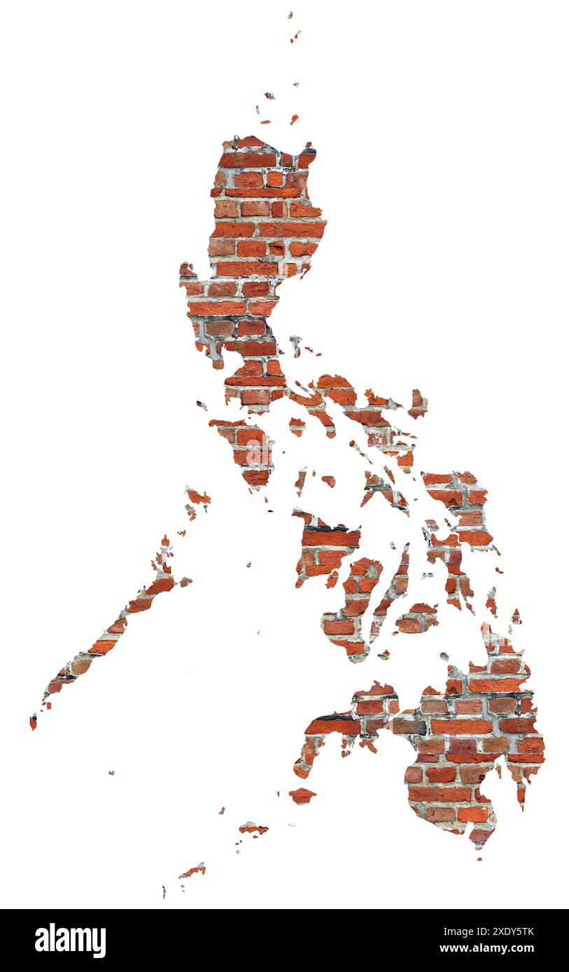Map of the philippines Cut Out Stock Images & Pictures - Alamy