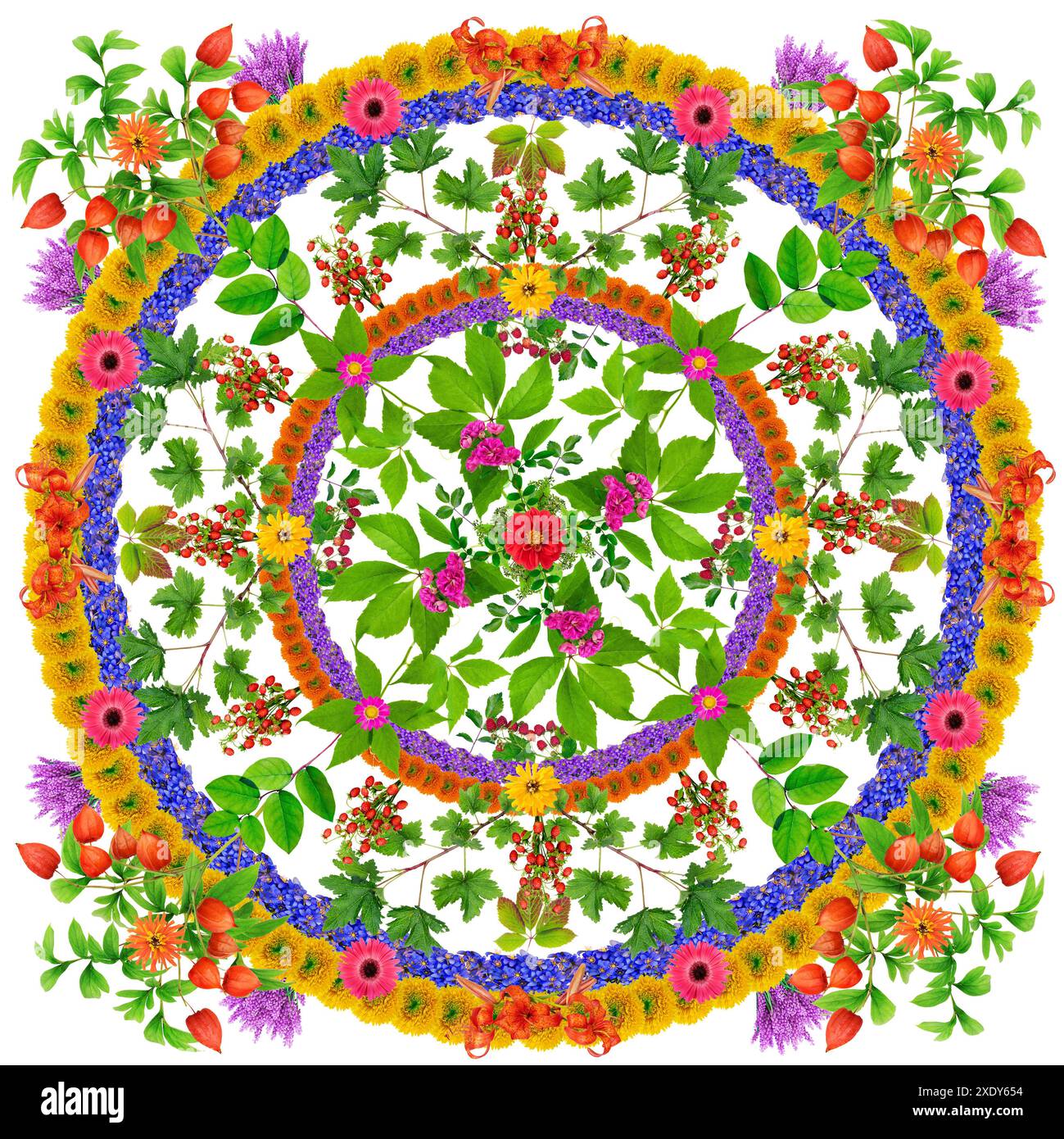Mandala pattern round abstract Cut Out Stock Images & Pictures - Alamy