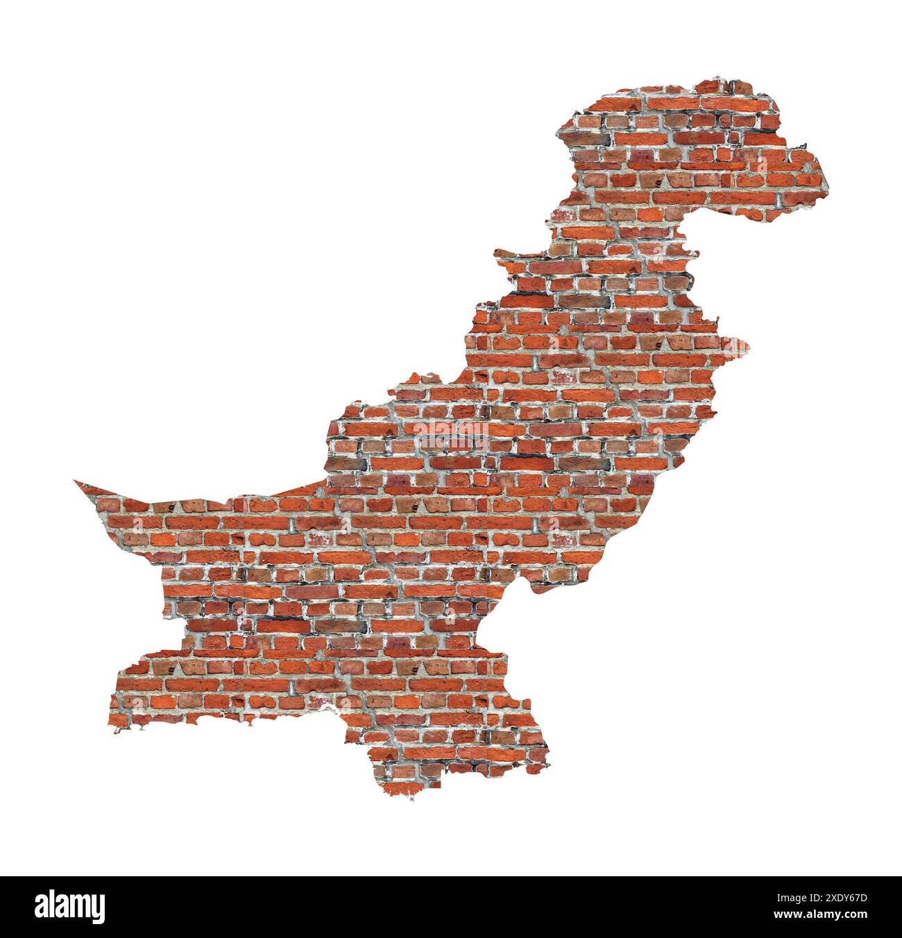 Pakistan map outline hi-res stock photography and images - Alamy