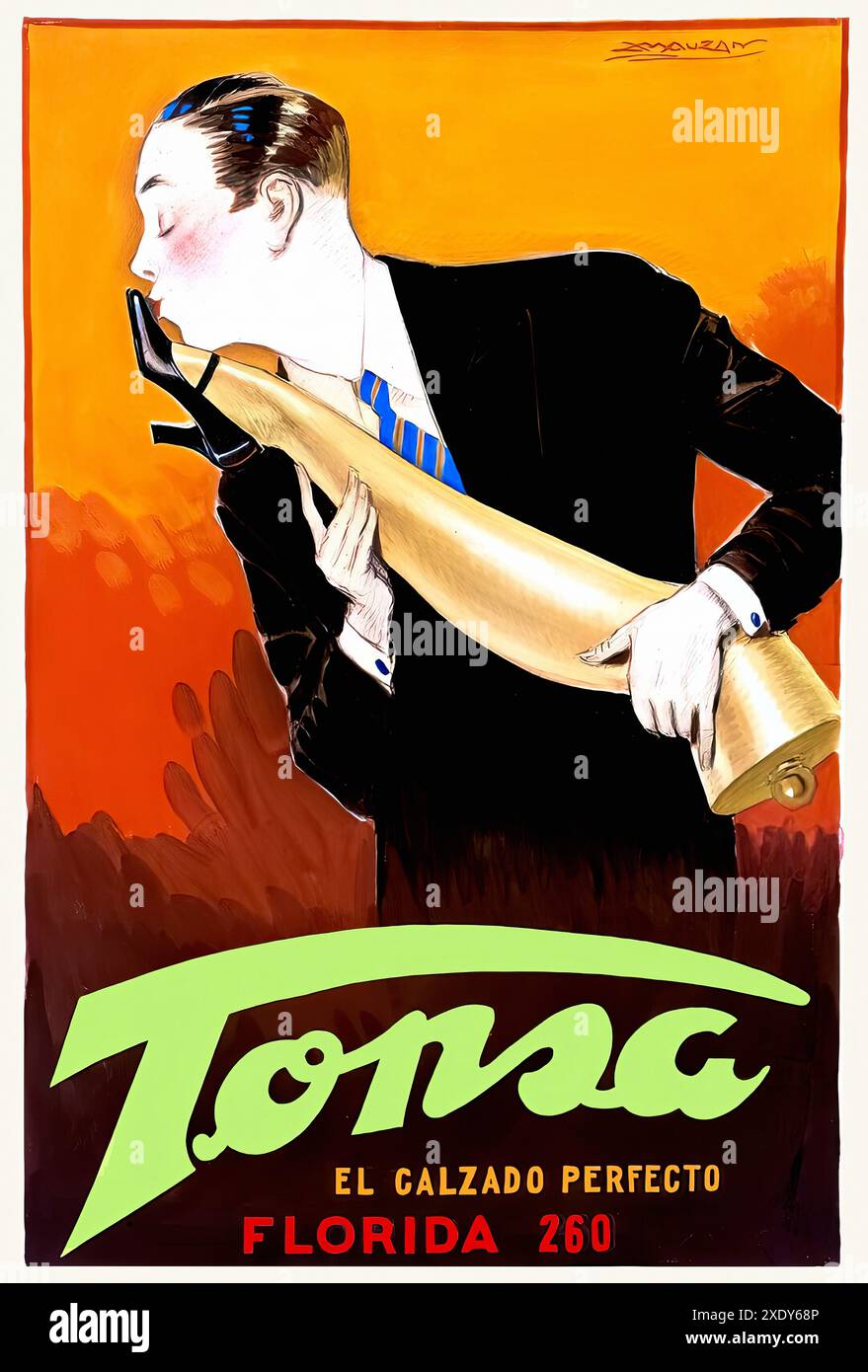MAUZAN Achille Luciano - Tonsa el Calzado Perfecto 1929 - Vintage ...