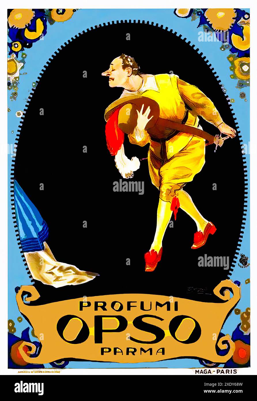 MAUZAN Achille Luciano - Profumi Opso Parma Vintage French advertising ...