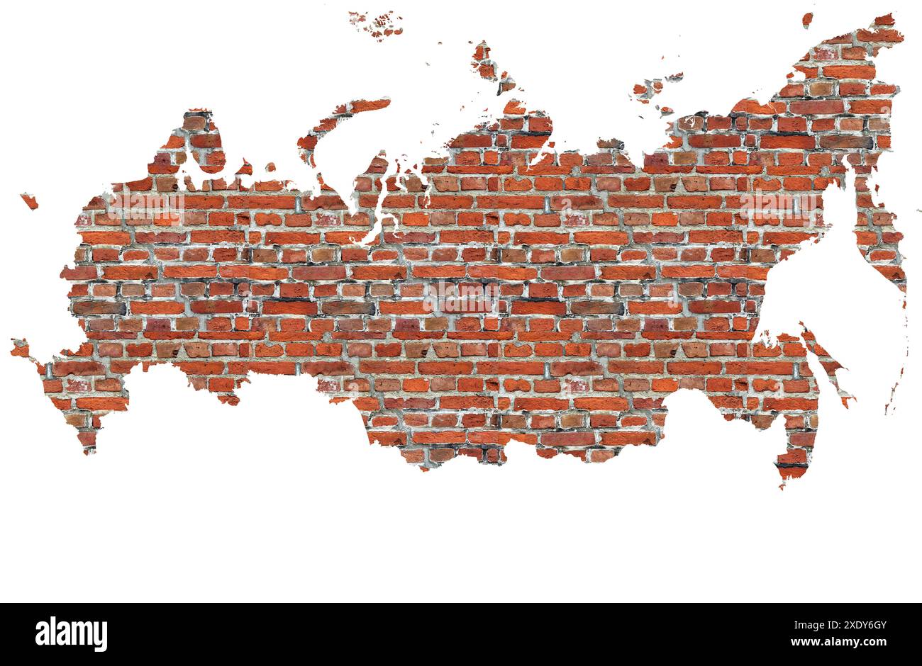 Russia map outline hi-res stock photography and images - Alamy