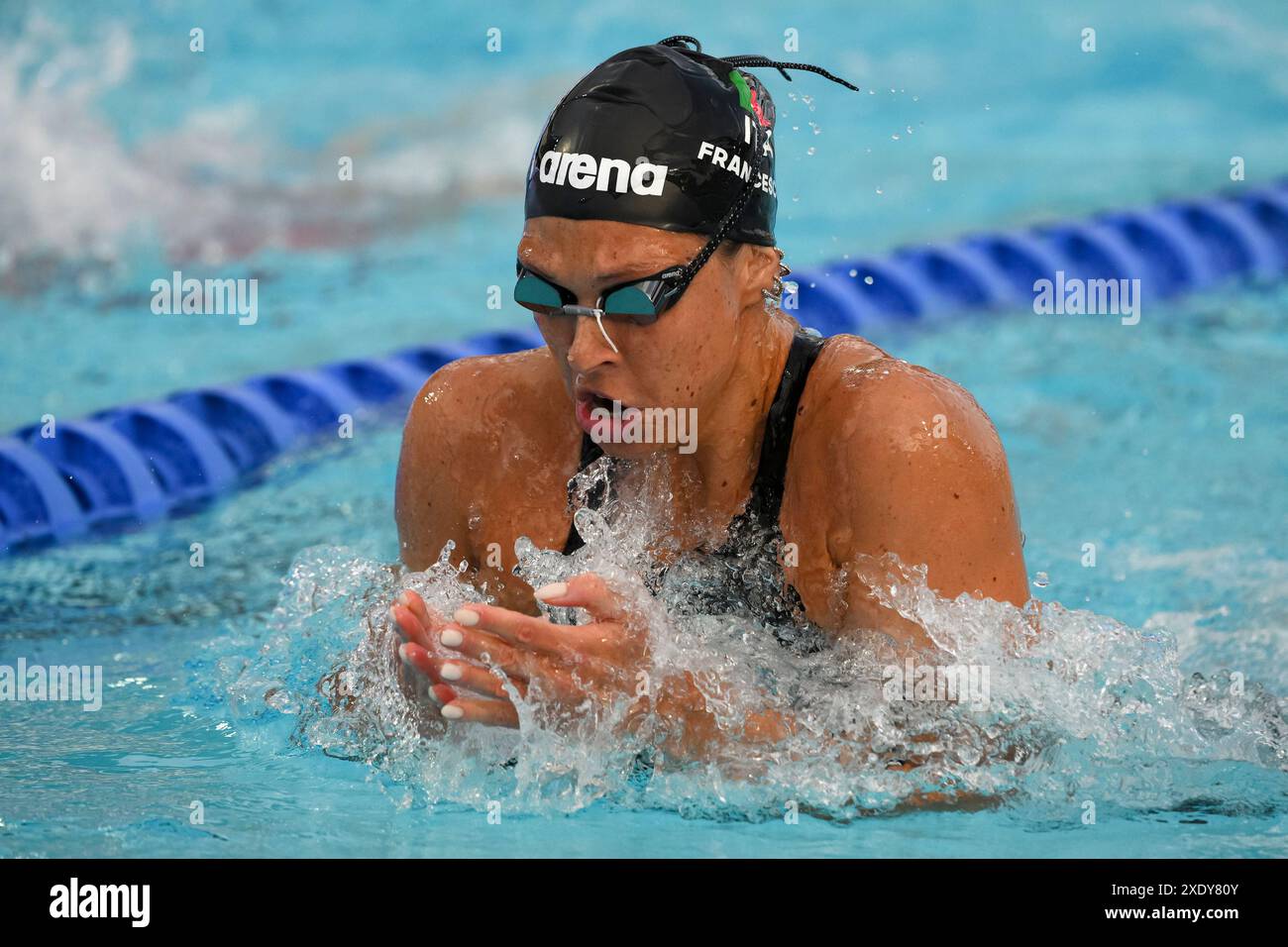 Sara Franceschi of Italy competes in the 200m Individual Medley Women ...