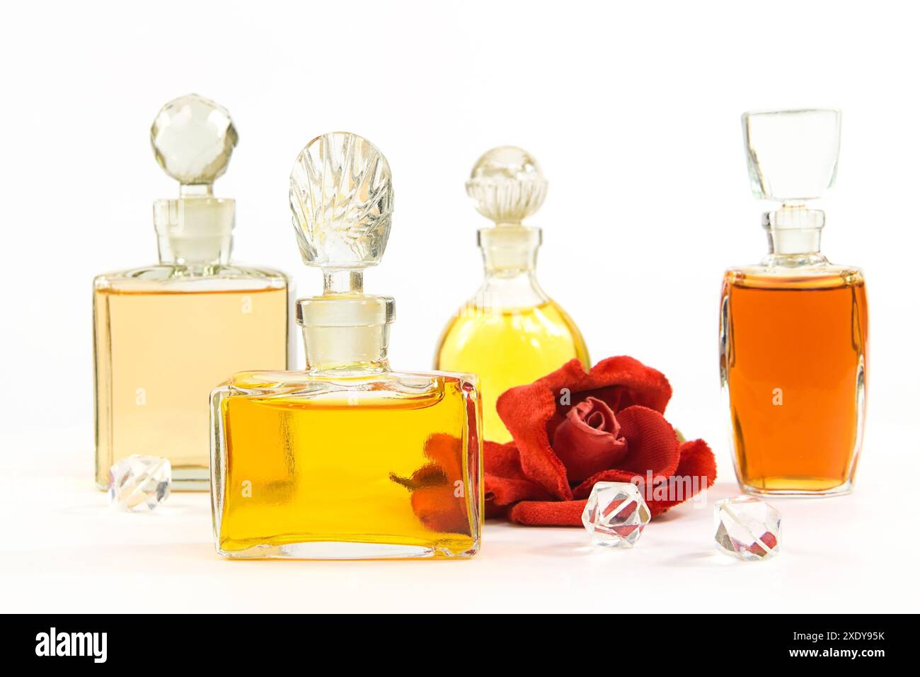 Rose perfume bottle Cut Out Stock Images & Pictures - Alamy