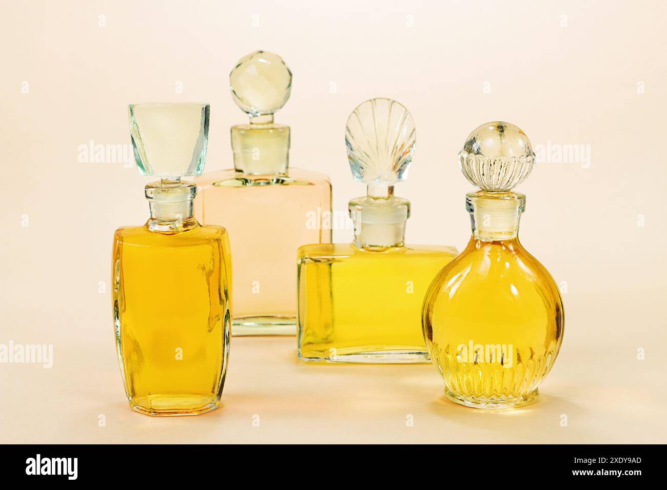 Vintage bottles of perfumes Stock Photo - Alamy