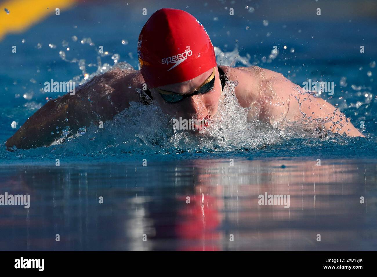Laura Kathleen Stephens of Great Britain competes in the 200m Butterfly ...