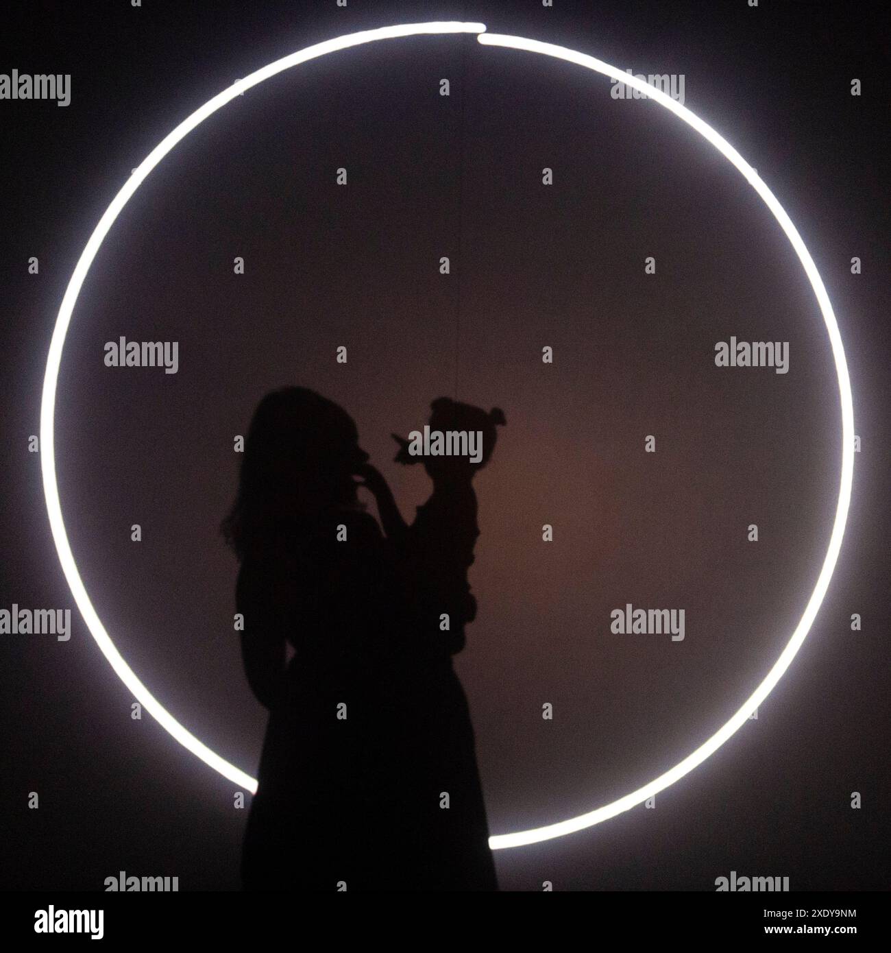 London, UK. 25 June 2024. Visitors experience an immersive artwork at ...