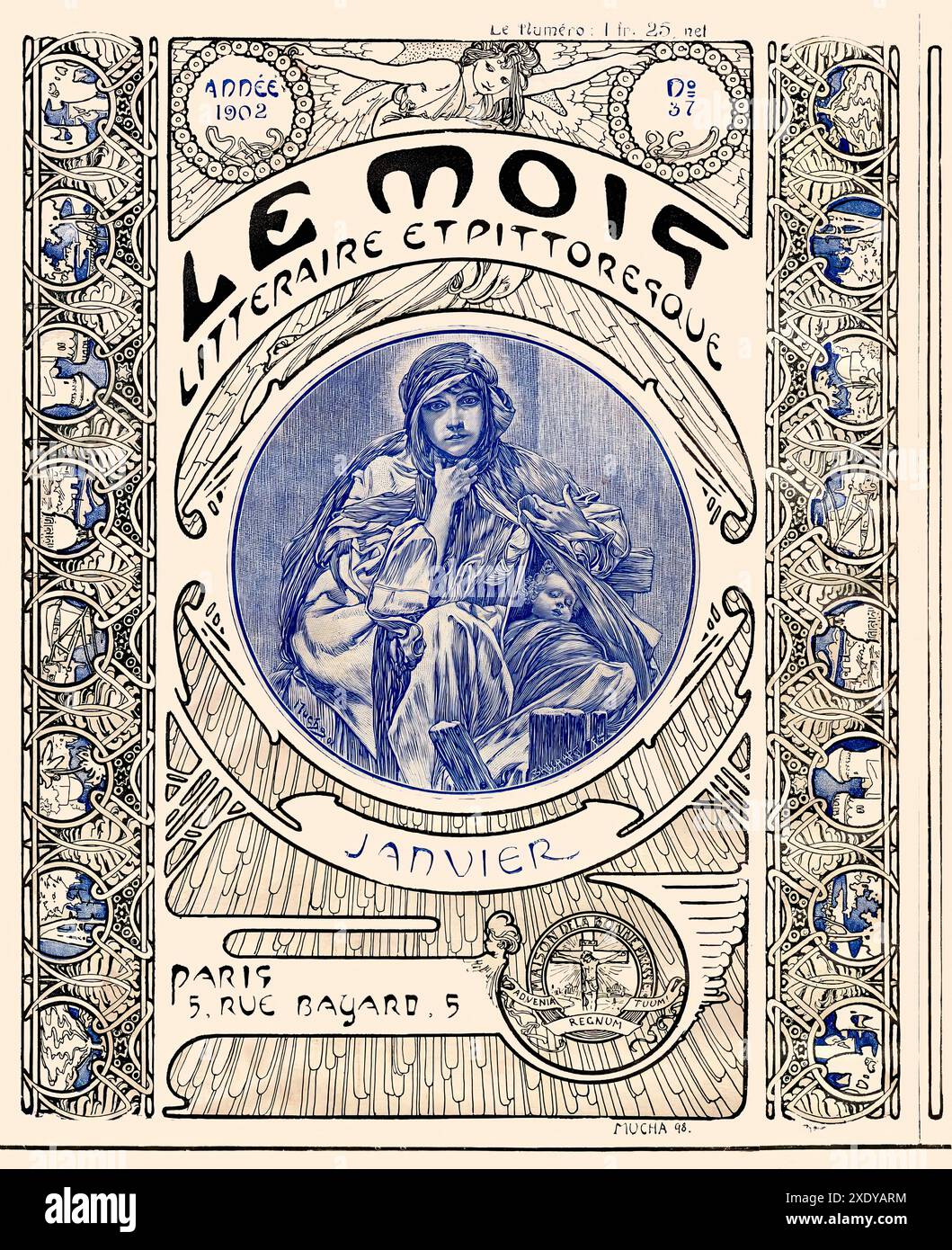 MUCHA Alfons Maria - Le Mois Littéraire et Pittoresque Jan - 1902 - Art ...