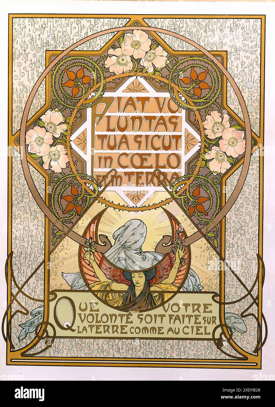 MUCHA Alfons Maria - Le Pater 08 1899 Art Nouveau print poster Stock ...
