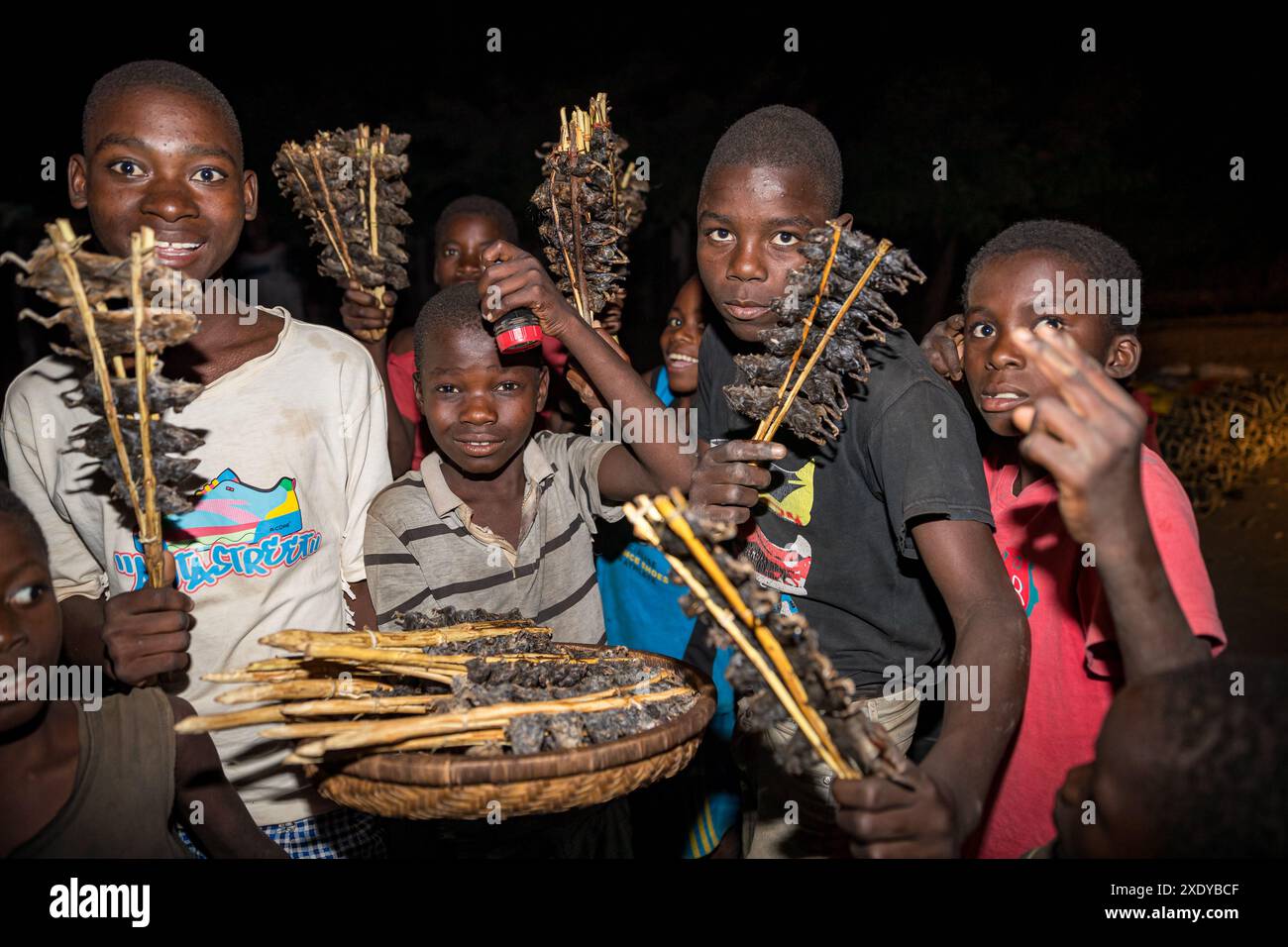 Mozambique, Tete, Selling mice in the Tete province Stock Photo - Alamy