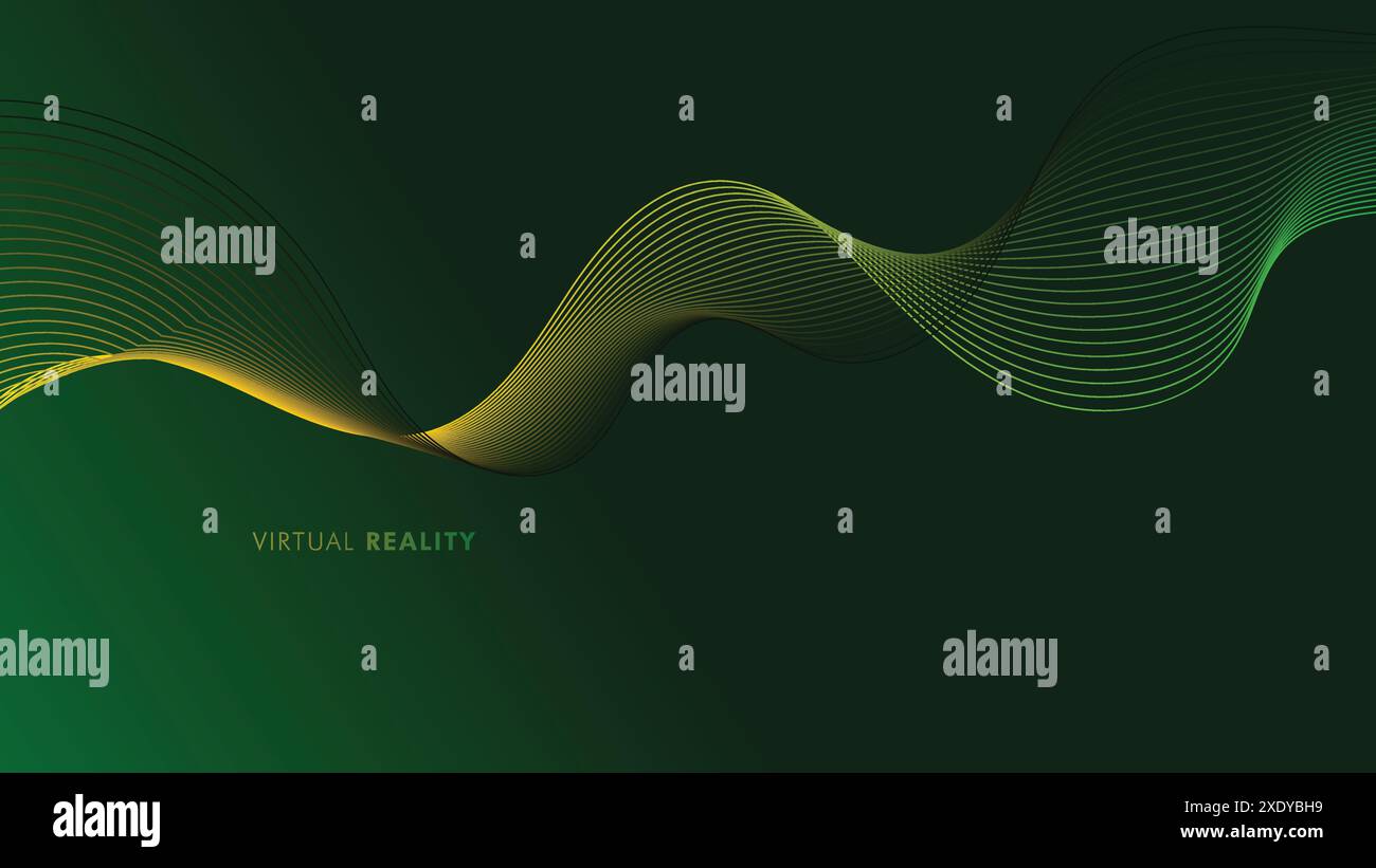 Futuristic abstract neon waves background in 4K resolution. Dynamic ...