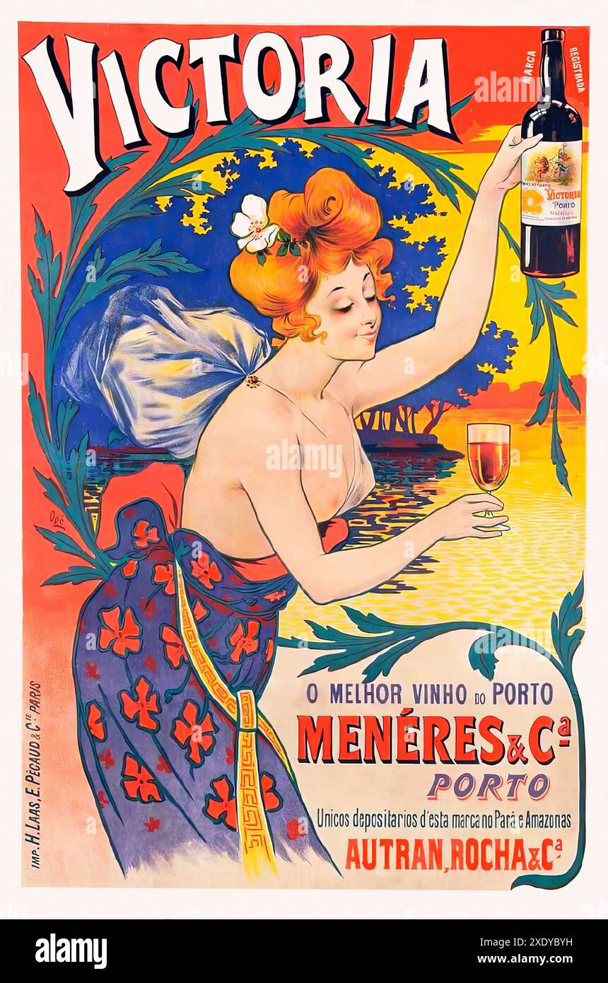 OGÉ Eugène - Victoria O melhor vinho do Porto Menères & Cª c - 1892 ...
