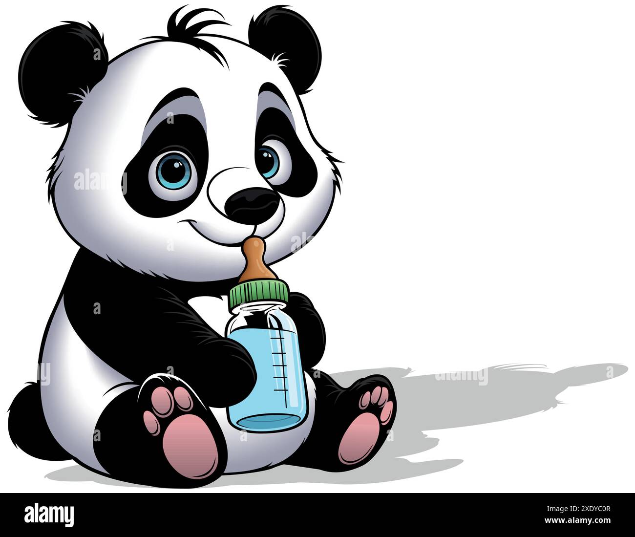 Cartoon baby sitting panda hi-res stock photography and images - Alamy