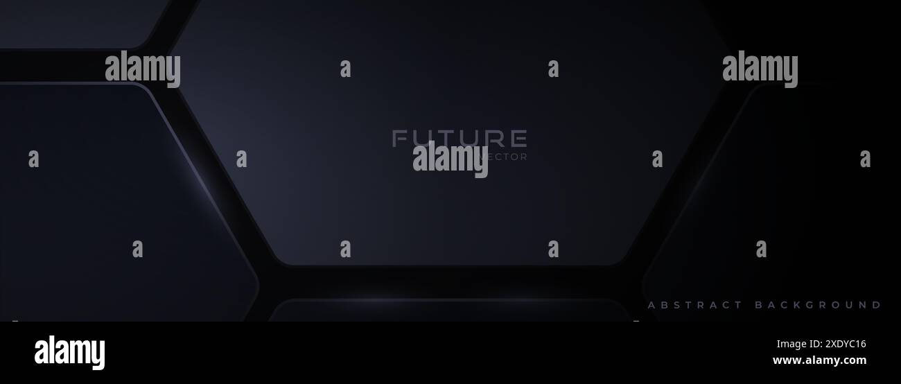 Black 3D elegant futuristic technology background with future design ...