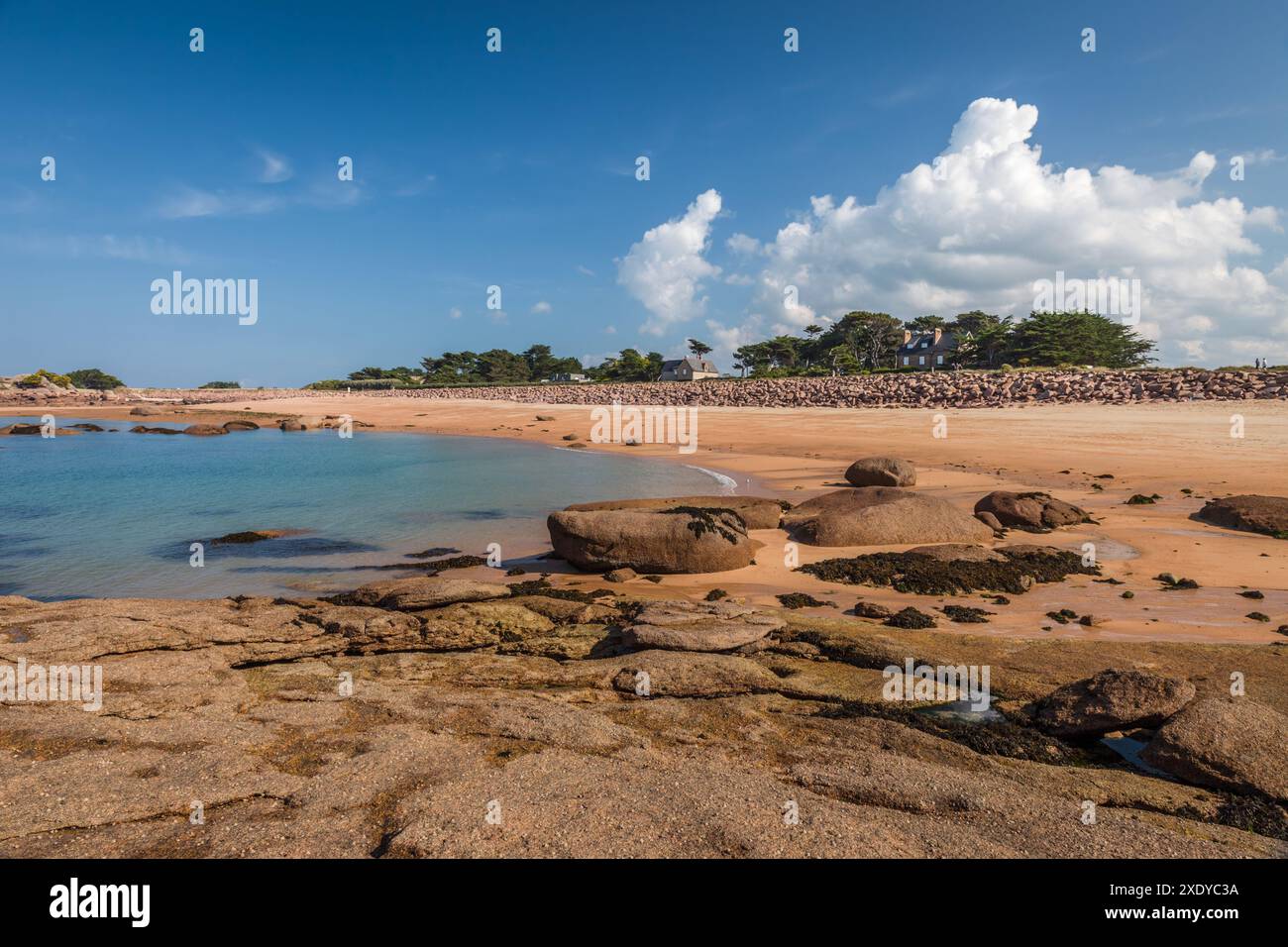 geography / travel, France, Bretagne, coastal landscape near Tregastel ...