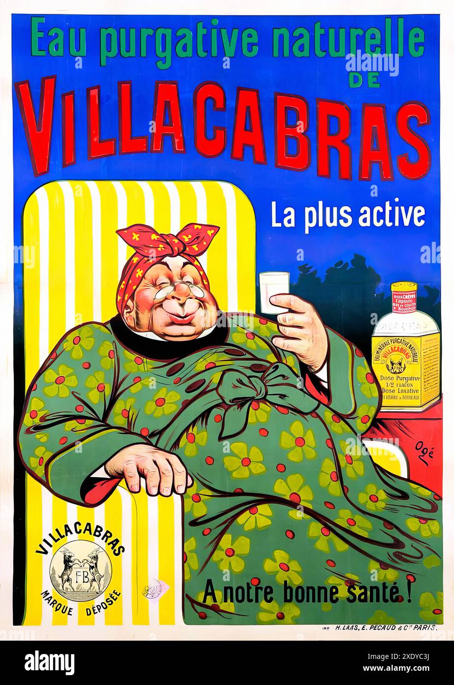 OGÉ Eugène - Eau purgative naturelle de Villacabras La plus active ...