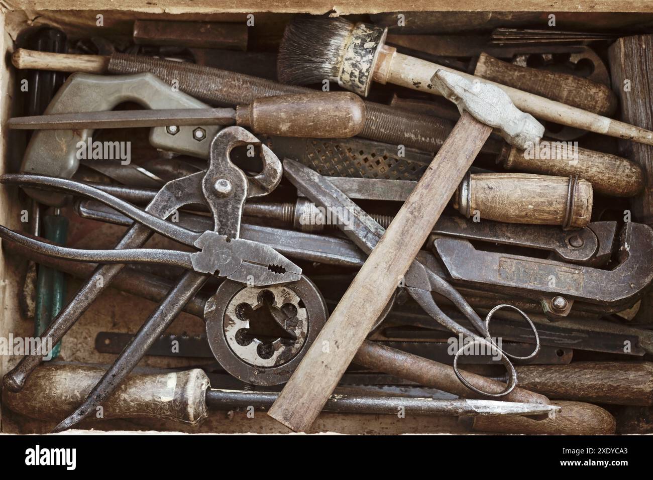 Old hand tools hi-res stock photography and images - Alamy