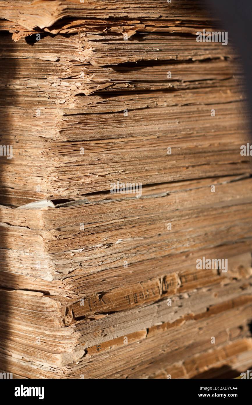 Pile of the antique soft books Stock Photo - Alamy