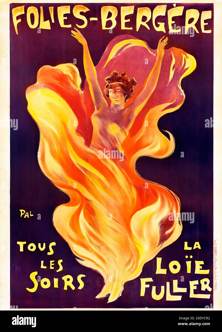 PAL (Jean de PALEOLOGU 1860-1942) - Folies-Bergère La Loïe Fuller 1897 ...