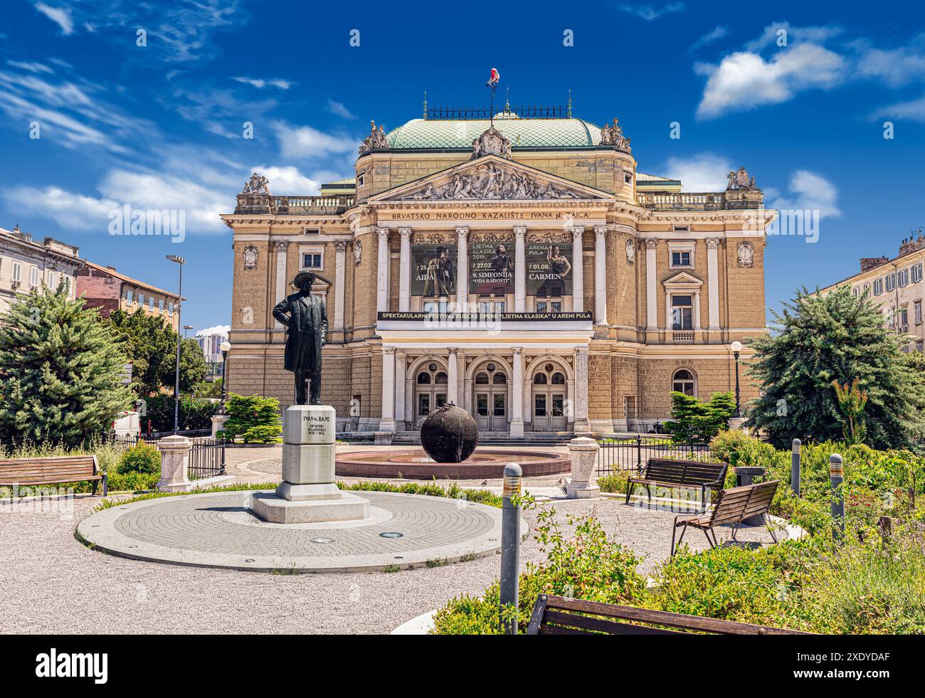 Croatian National Theatre Opera and Ballet in Rijeka Stock Photo - Alamy
