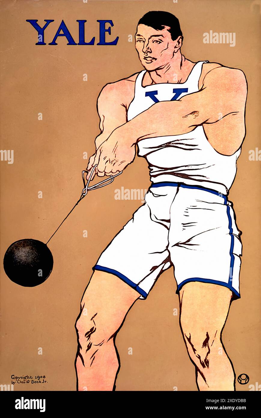 PENFIELD Edward - [Yale University athlete card 1908 -] Vintage ...