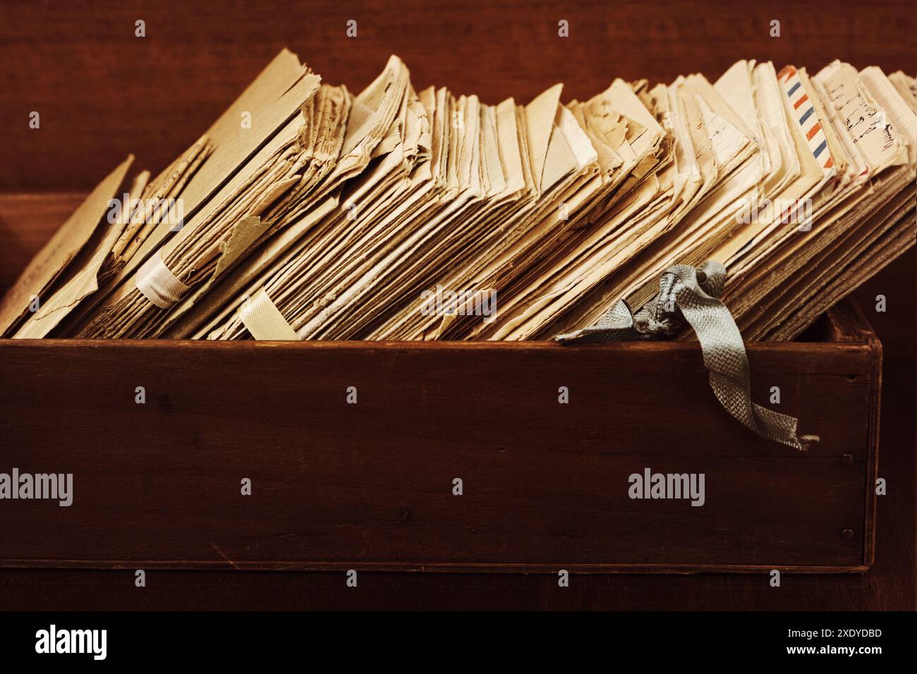 Old box papers hi-res stock photography and images - Alamy