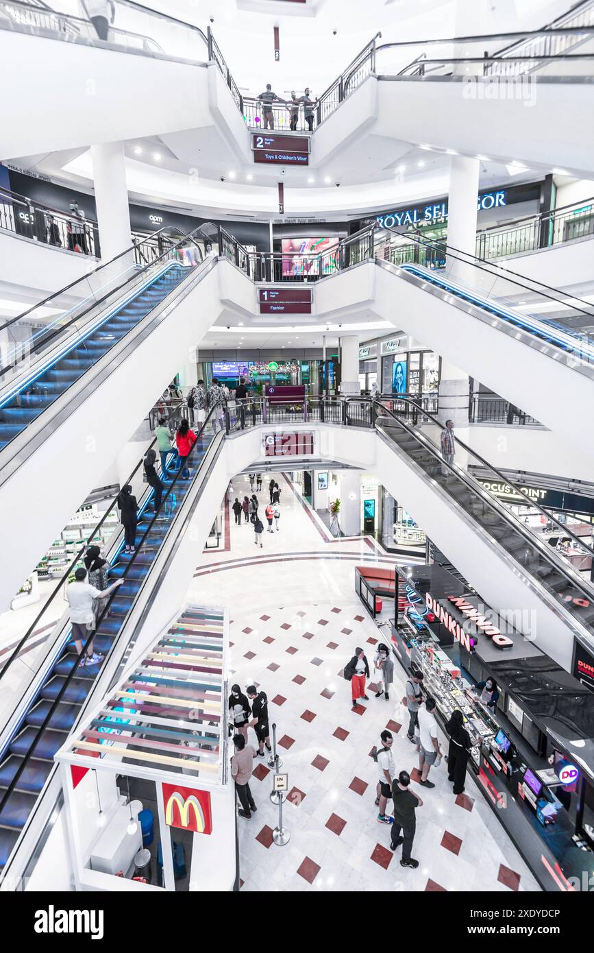 Kuala Lumpur,Malaysia-April 21 2024:Wide angle view of inside the ...