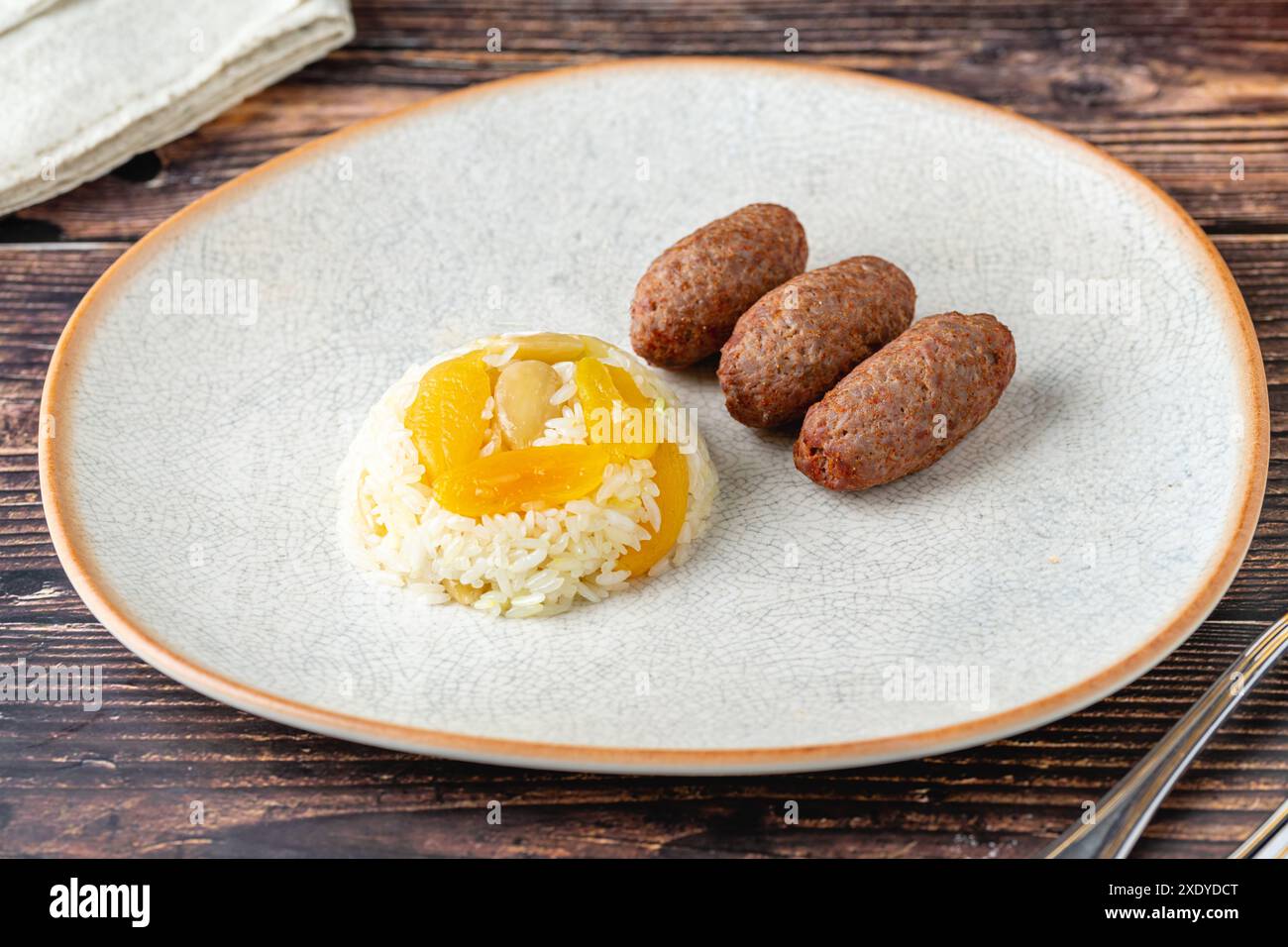 Turkish meatball traditional kofte. Spicy meatballs Kebab or Kebap ...
