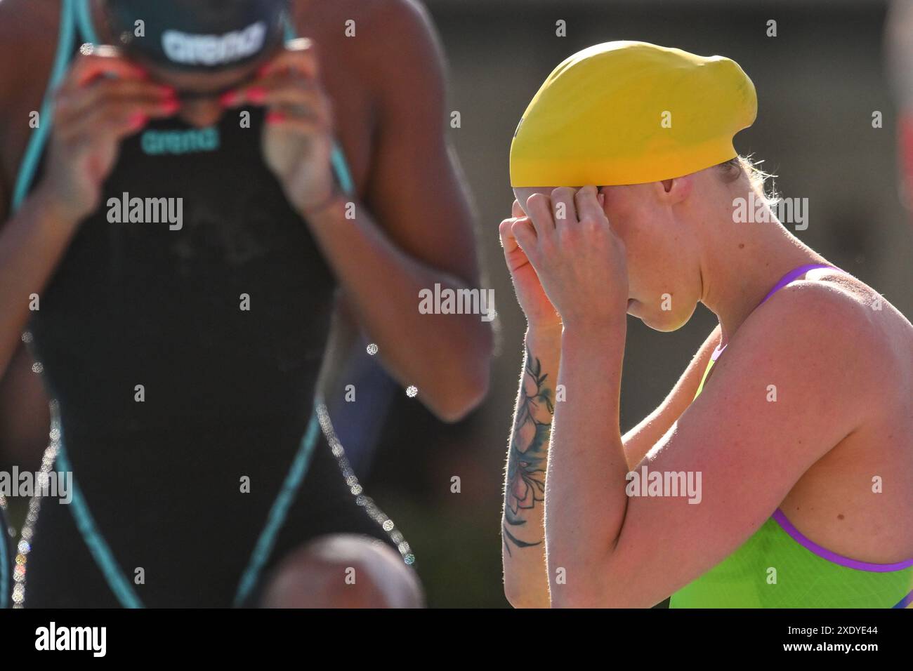 Sarah Sjostrom of Sweden prepares to compete in the 50m Freestyle Women ...