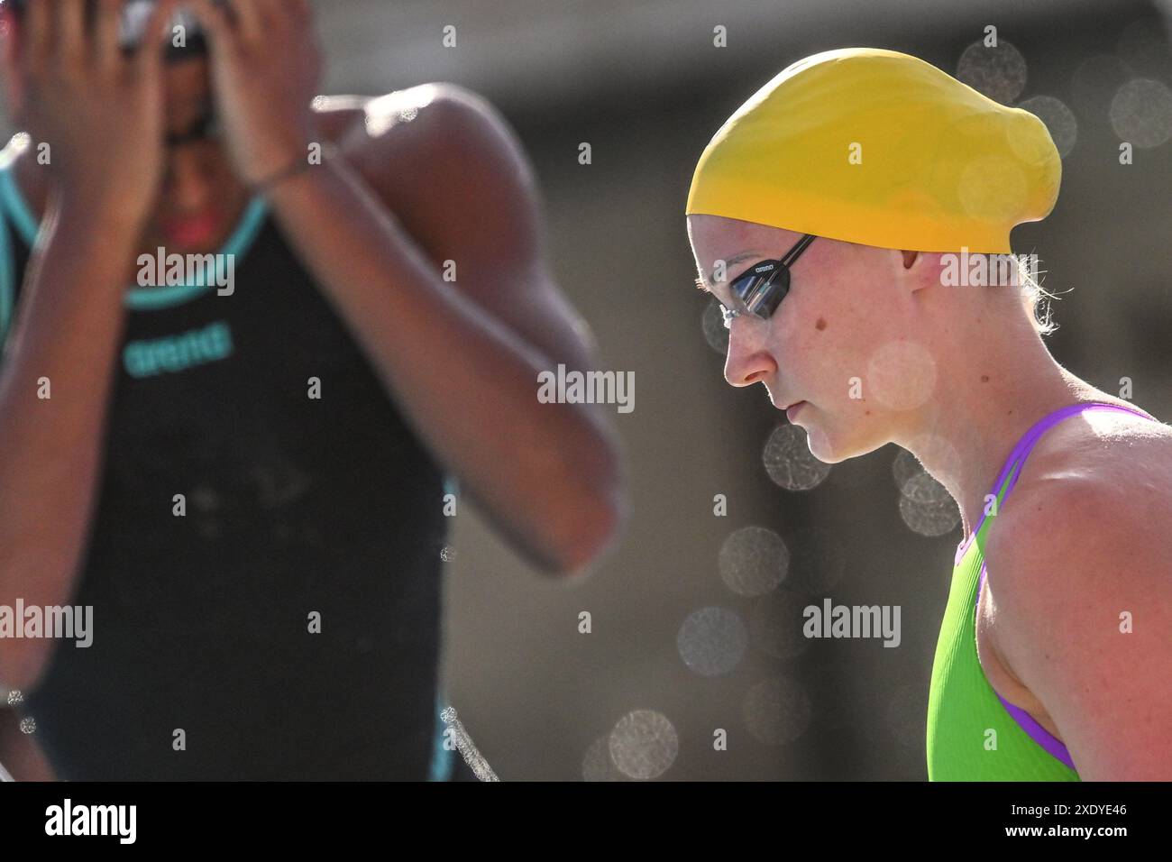 Sarah Sjostrom of Sweden prepares to compete in the 50m Freestyle Women ...